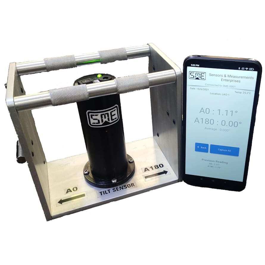 Portable Tiltmeter Mems Sensors And Measurements Enterprises